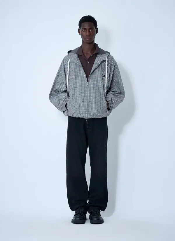 Miu Miu Check Hooded Jacket
