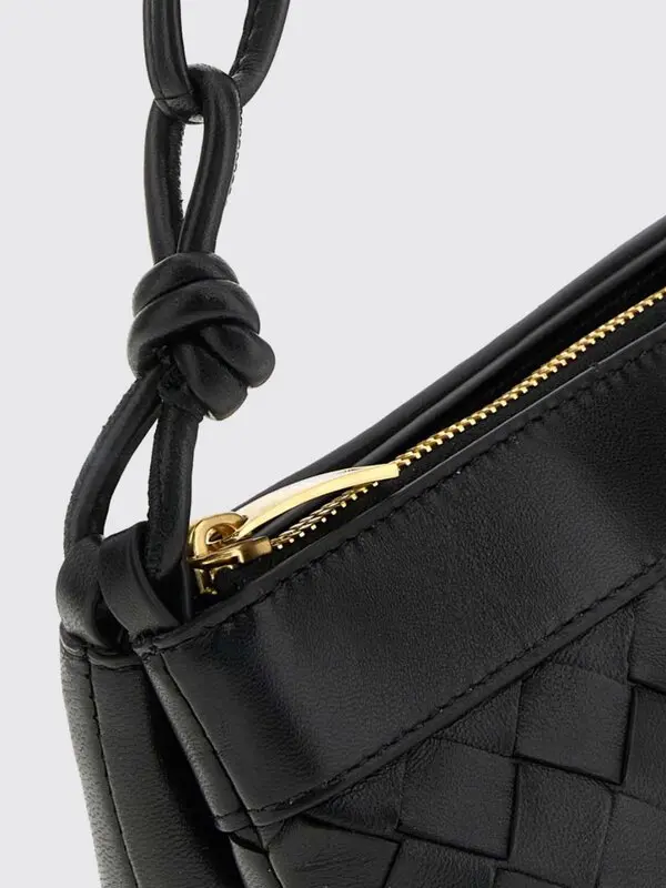 Bottega Veneta Woven Shoulder Bag - Black