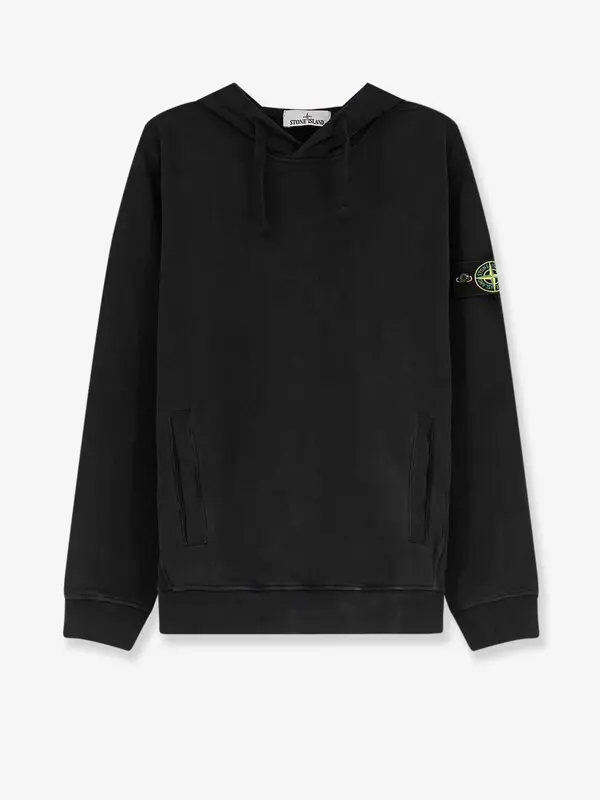 Stone Island Organic Cotton Sweatshirt - Black