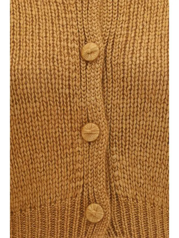 FORTE_FORTE Chunky Knit Cardigan - Brown