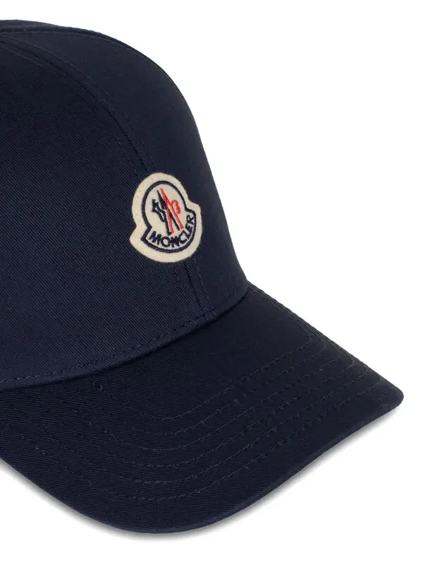 Moncler Logo Cotton Baseball Cap