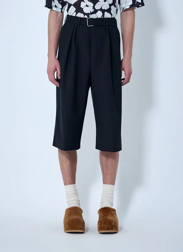 Dries Van Noten Wool Pleated Trousers - Black