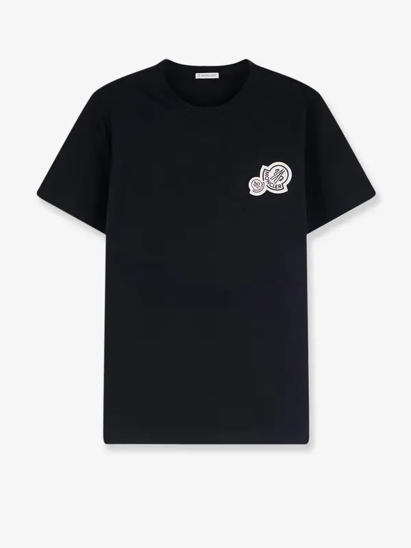 Moncler Biologic Cotton T-shirt With Logo Patch