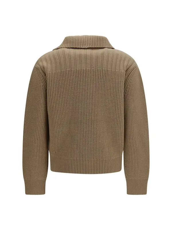 Dries Van Noten Buttoned High-neck Cardigan - Cream
