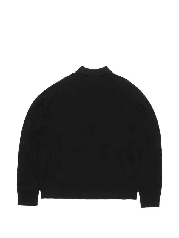 Acne Studios Logo Wool Polo Shirt