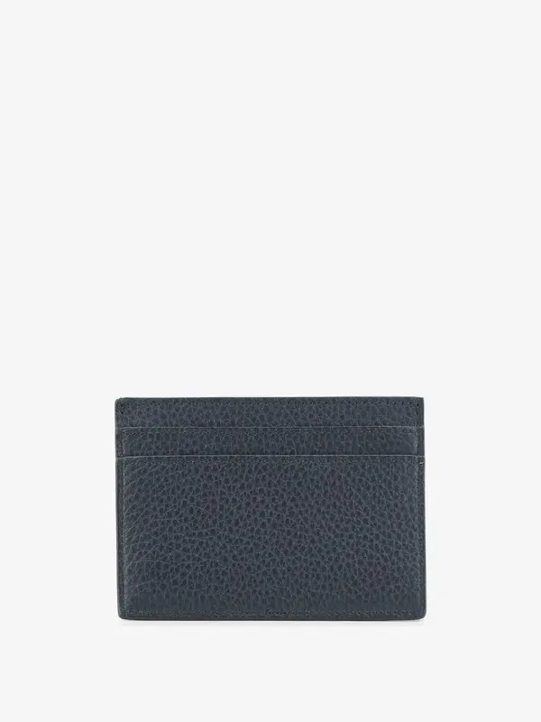 Saint Laurent Tiny Cassandre Textured Leather Card Holder