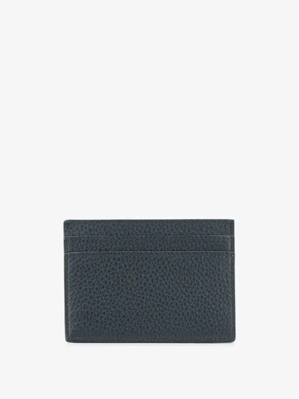 Saint Laurent Tiny Cassandre Textured Leather Card Holder - Multicolor