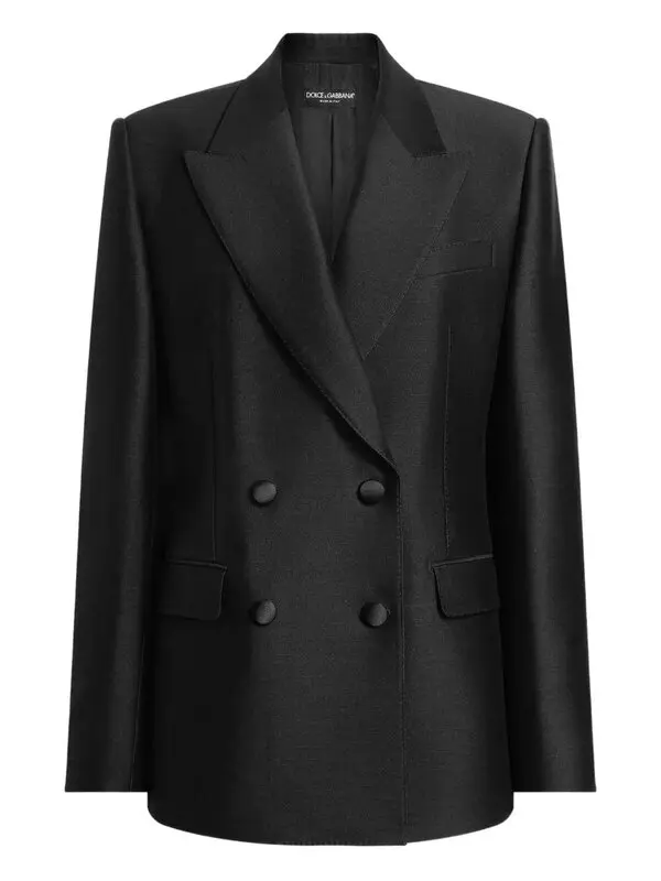 Dolce & Gabbana Double-breasted Jacket In Faille