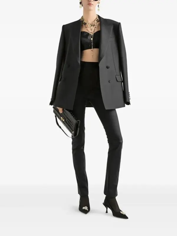 Dolce & Gabbana Double-breasted Jacket In Faille