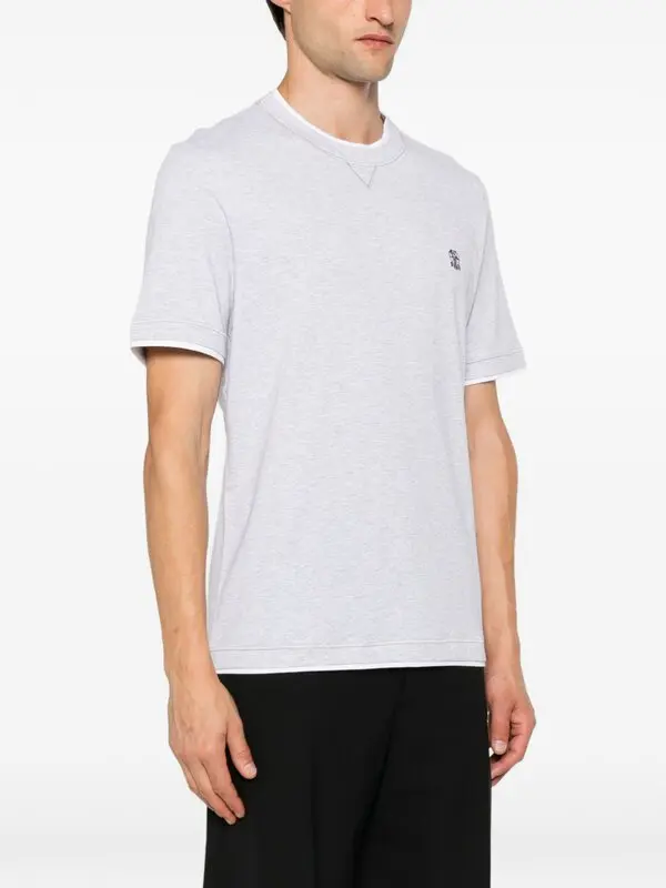 Brunello Cucinelli Logo Cotton T-shirt