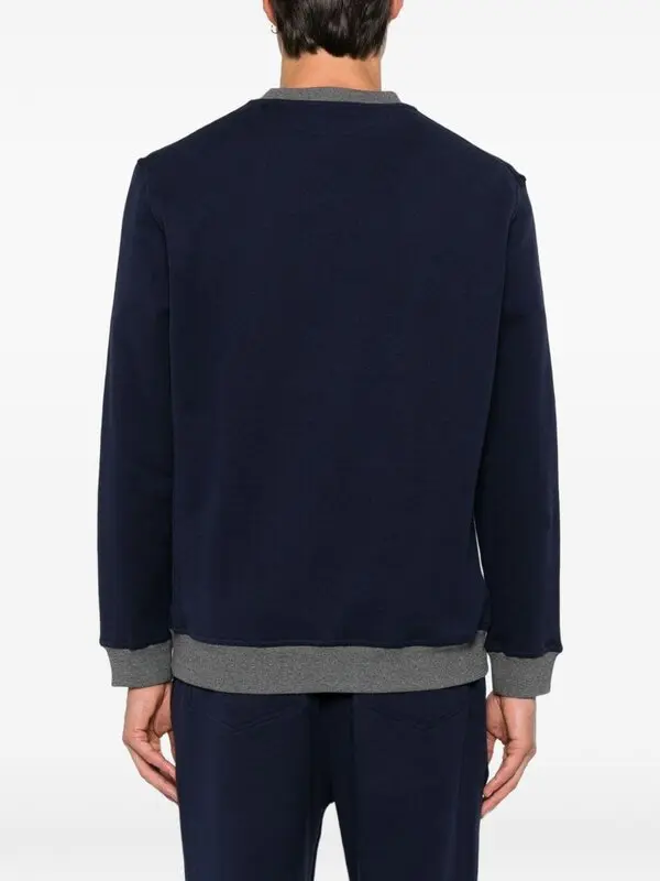 Brunello Cucinelli Logo Cotton Sweatshirt - Multicolor