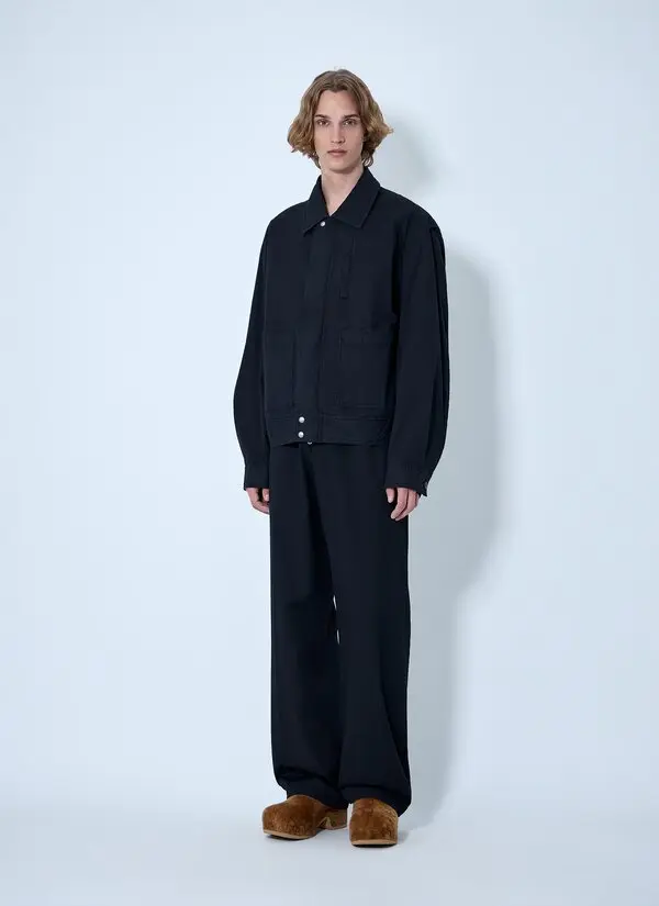 Dries Van Noten Cotton Jacket With Snap Fastening