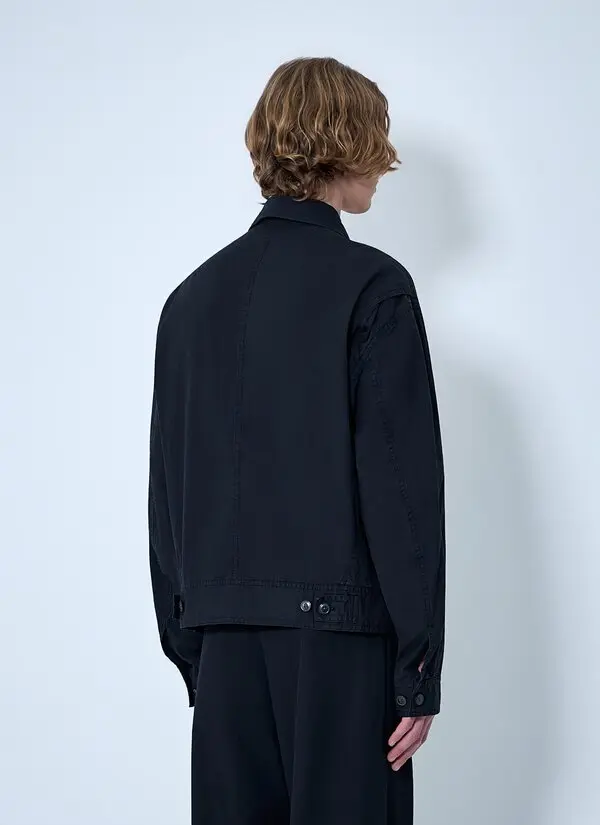 Dries Van Noten Cotton Jacket With Snap Fastening