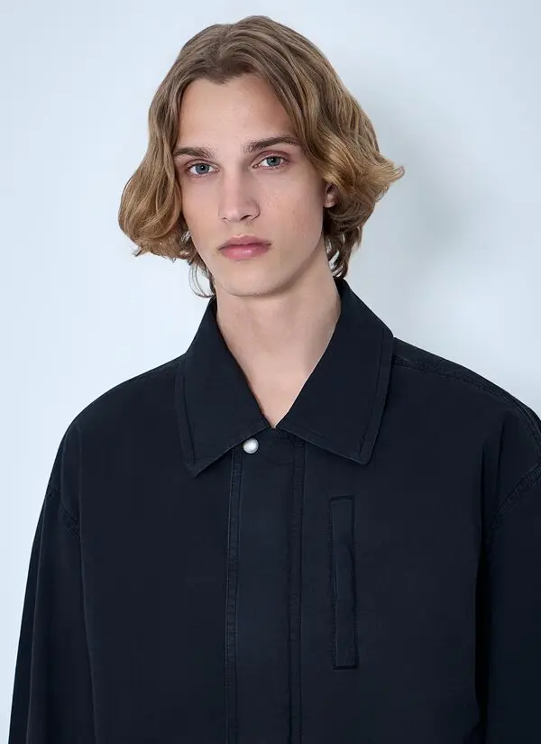 Dries Van Noten Cotton Jacket With Snap Fastening