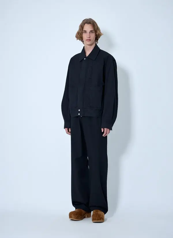 Dries Van Noten Cotton Jacket With Snap Fastening