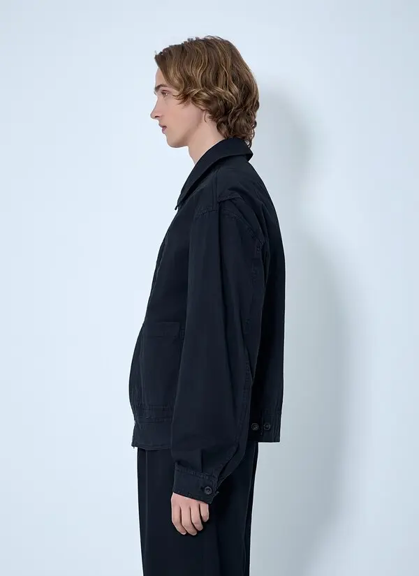 Dries Van Noten Cotton Jacket With Snap Fastening