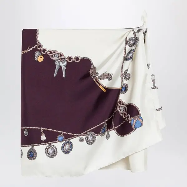 Versace Stolen Jewels Printed Silk Twill Mini Skirt - Multicolor