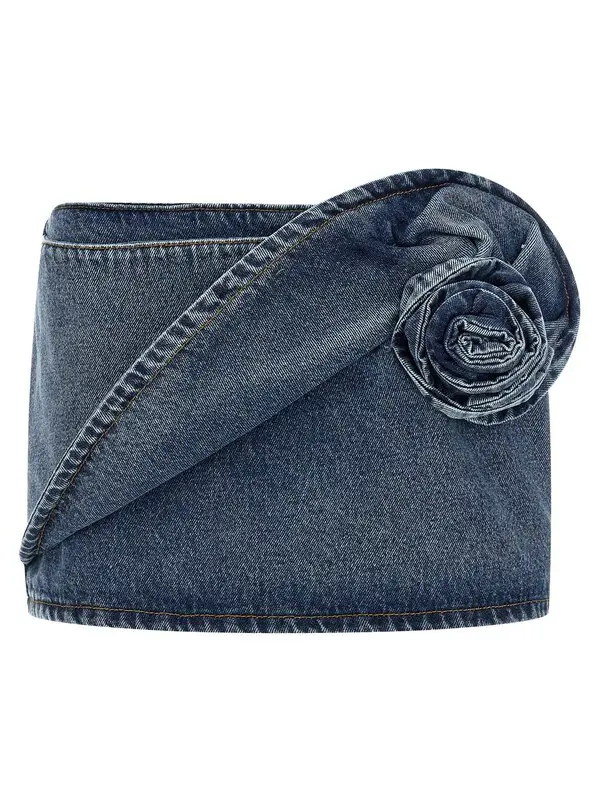 Magda Butrym Denim 12 Skirt' Skirt - Blue