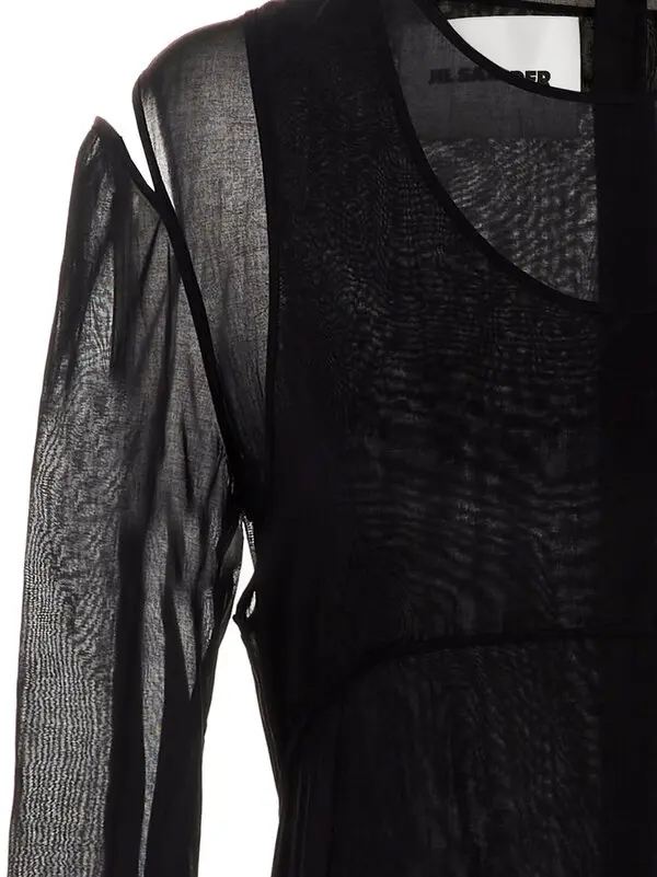 JIL SANDER Pleated Skirt Dress