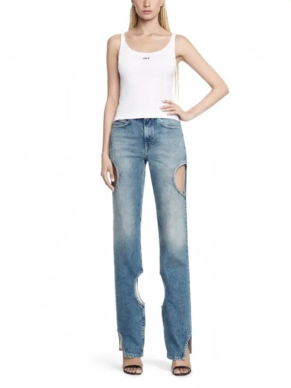 Off-White Tank Top With Logo