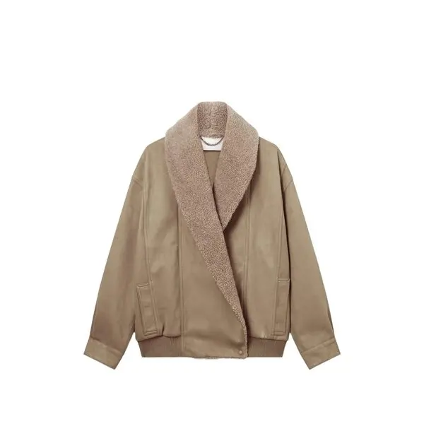Stella McCartney Neutrals Jackets Bomber Jackets - Cream