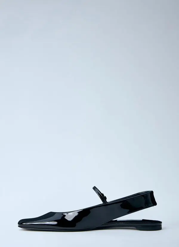 TOTEME Patent Leather Slingback Flats