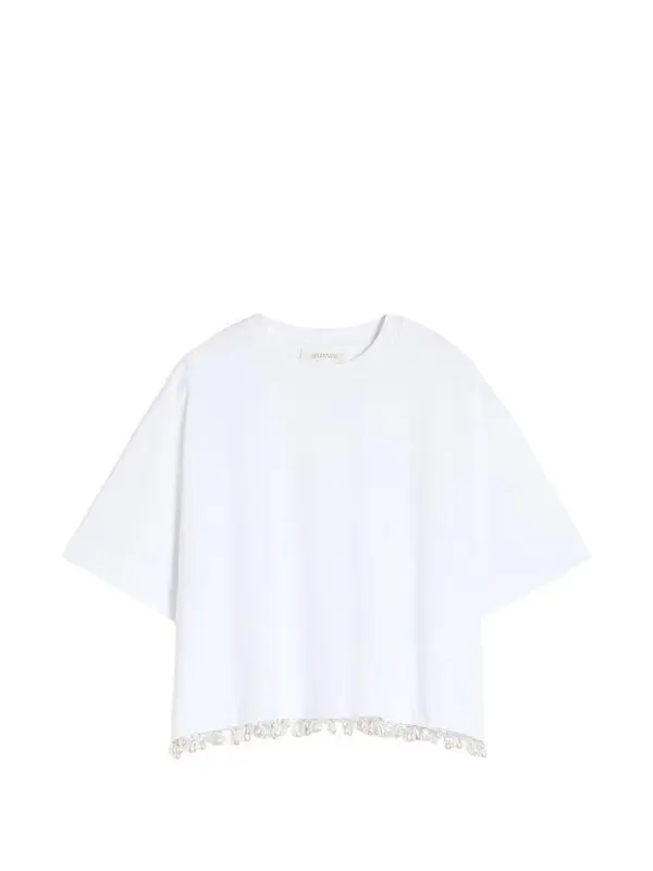 Sportmax Embellished Cotton T-shirt - Multicolor