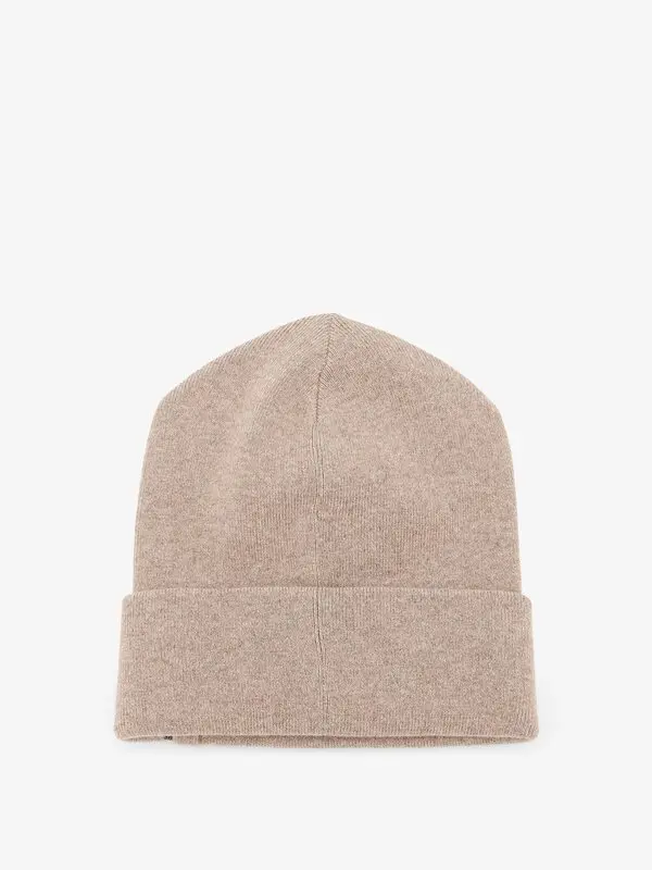 Brunello Cucinelli Cashmere Hat With Monili Detail - Brown