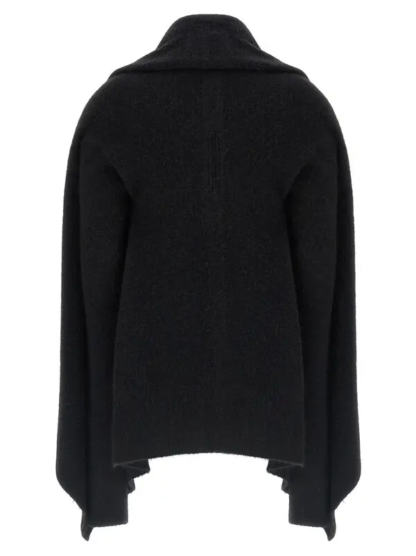 Rick Owens Hooded Medium Wrap' Cardigan