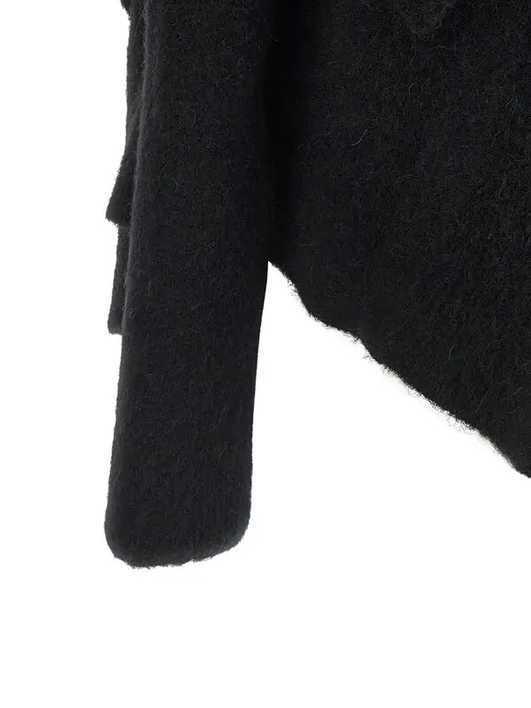 Rick Owens Hooded Medium Wrap' Cardigan