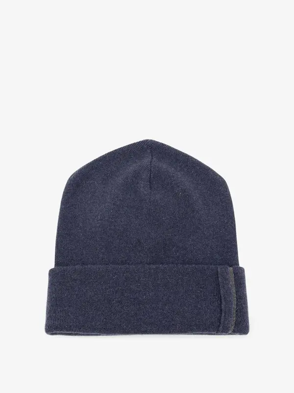 Brunello Cucinelli Cashmere Beanie With Monili Detail - Multicolor