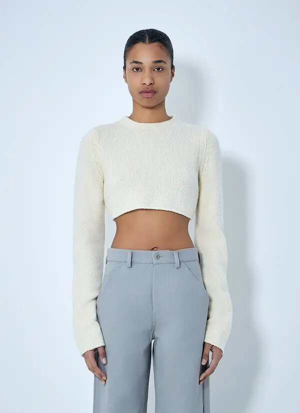 RIER Cropped Knit Sweater