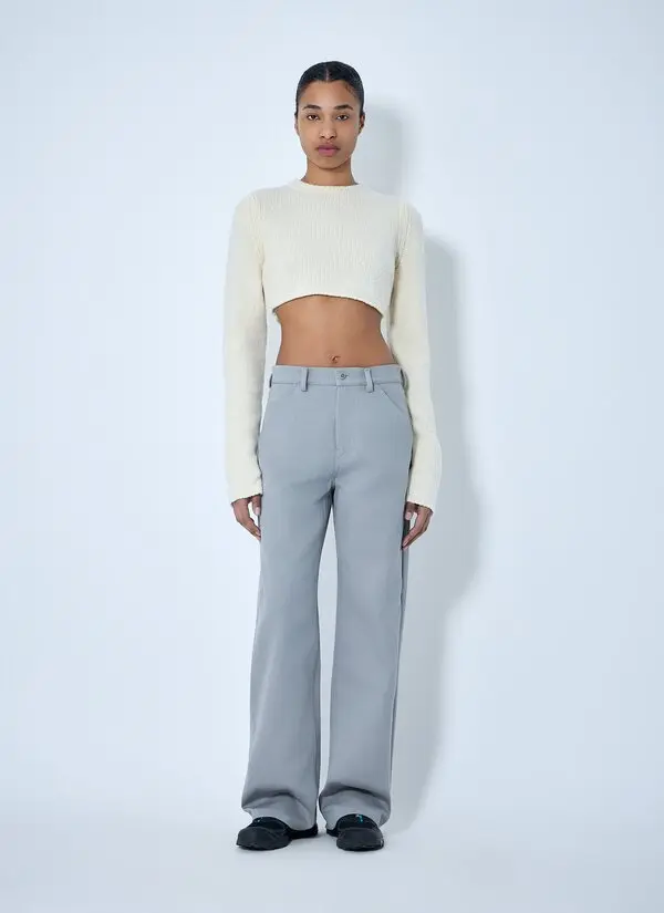 RIER Cropped Knit Sweater