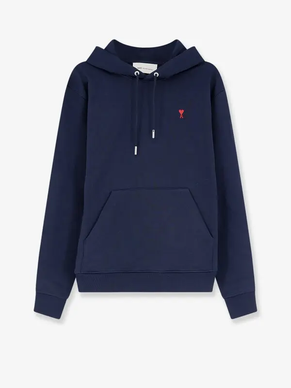 AMI Paris Hooded Cotton Sweatshirt
