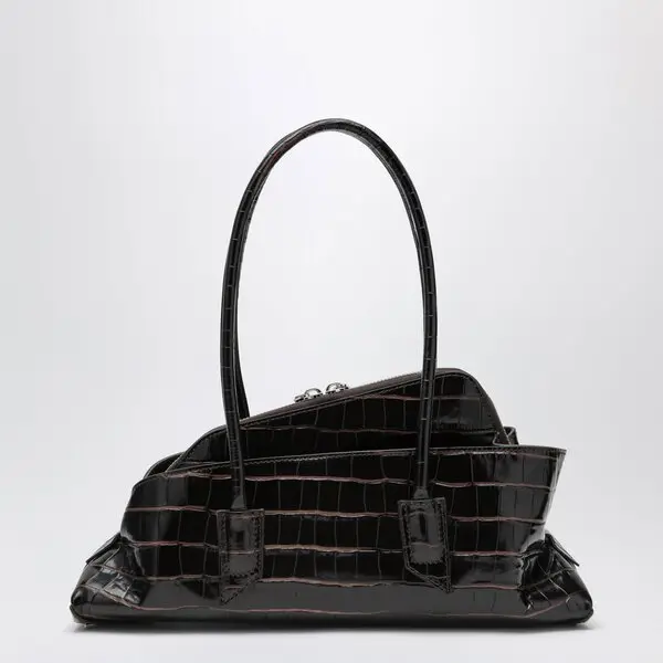 Attico La Passeggiata Small Leather Bag - Brown