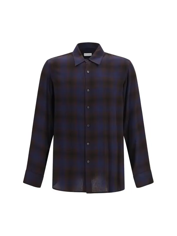 Dries Van Noten Check Shirt - Blue