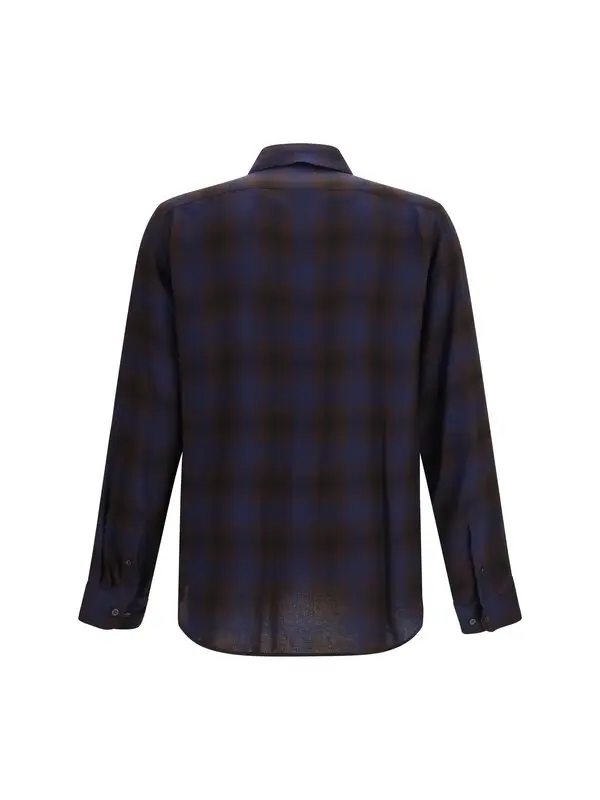Dries Van Noten Check Shirt - Blue