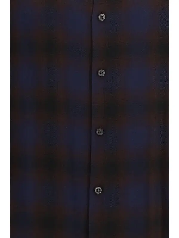 Dries Van Noten Check Shirt - Blue