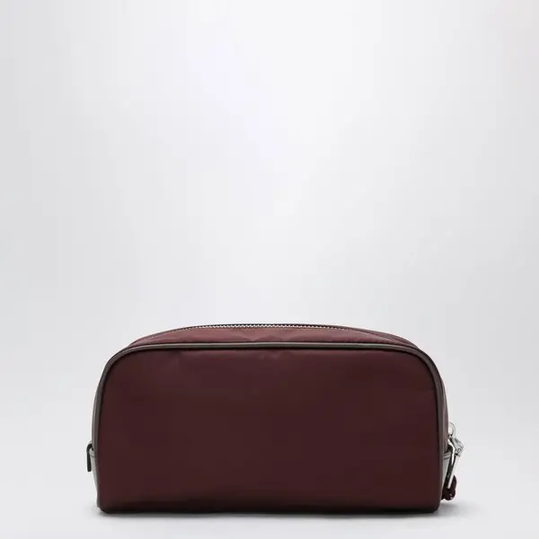 Prada Re-nylon And Leather Pouch - Red
