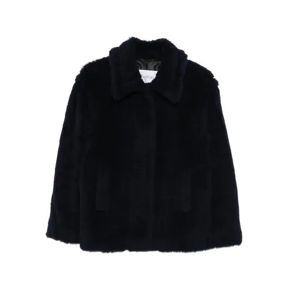 Max Mara Jackets Faux Fur & Shearling Jackets - Blue