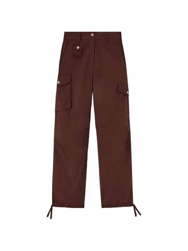 GANNI Organic Cotton Cargo Trousers - Multicolor