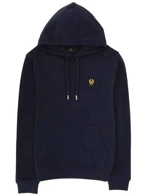 Belstaff Cotton Hooded Sweatshirt - Blue