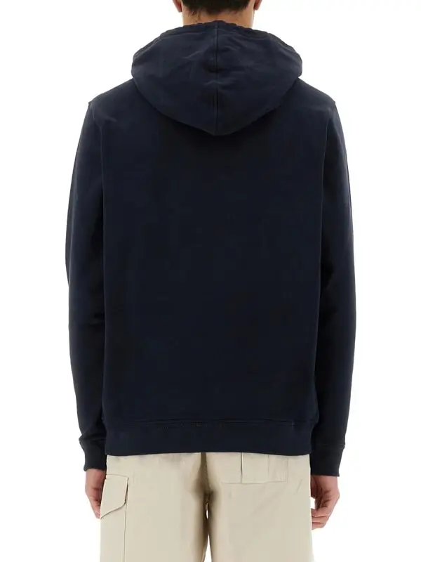 Belstaff Cotton Hooded Sweatshirt - Blue