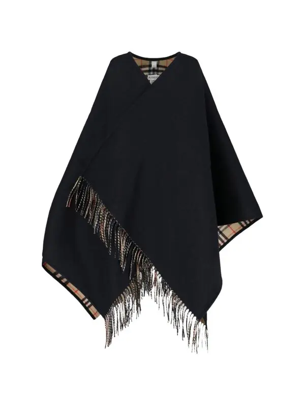 Burberry Wool Poncho - Multicolor