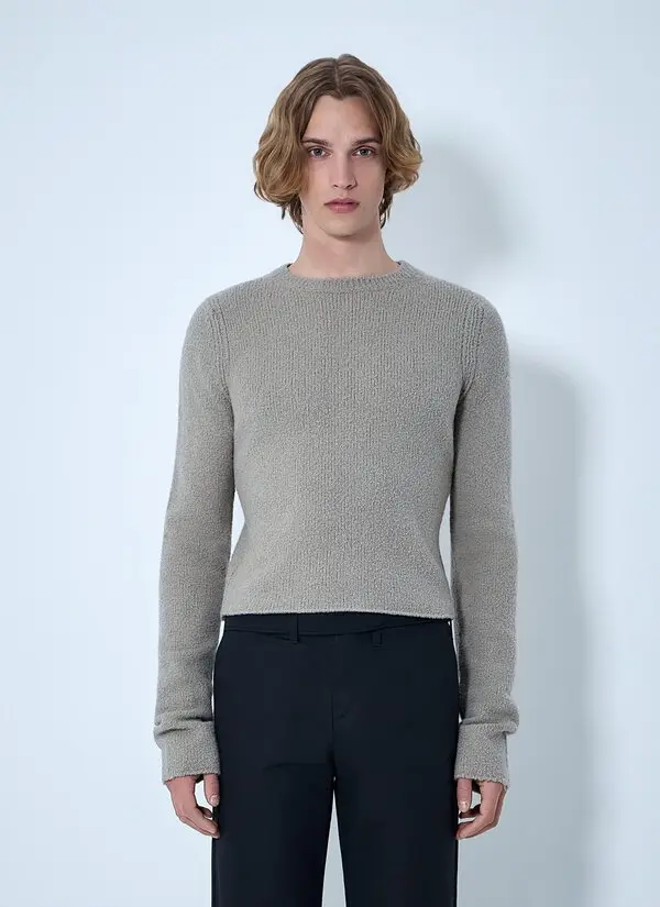 RIER Textured Knit Sweater - Gray