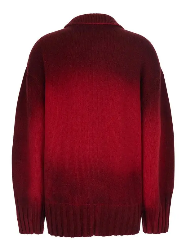 Attico Gradient Sprayed Cardigan - Multicolor