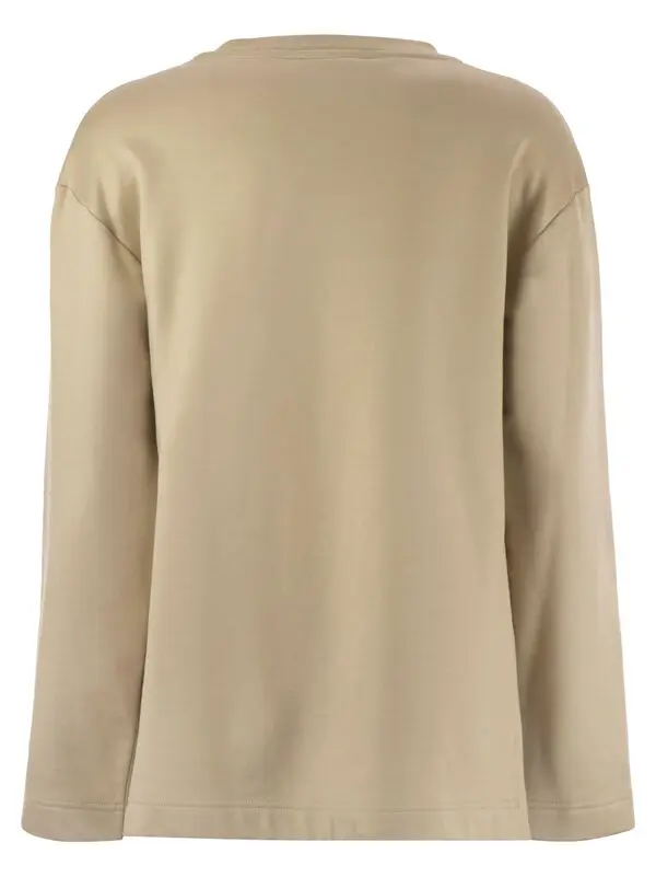 Max Mara Berma Silk And Cotton Sweatshirt