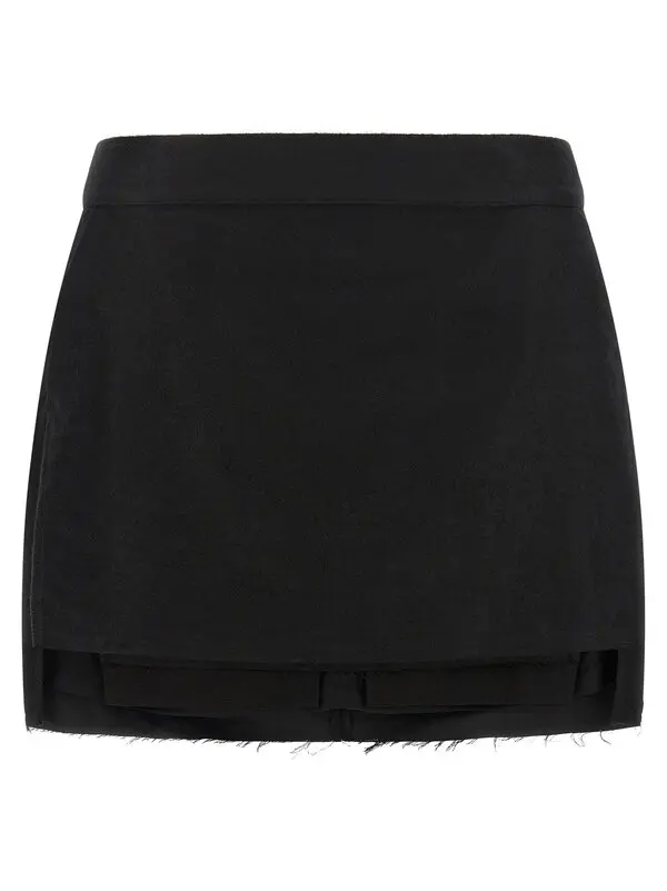 Rick Owens Fog Cutoff Skirt - Black