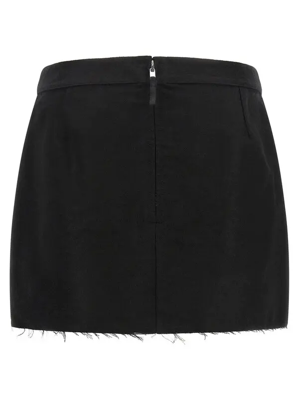 Rick Owens Fog Cutoff Skirt