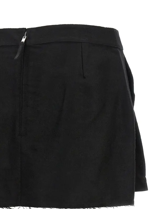 Rick Owens Fog Cutoff Skirt